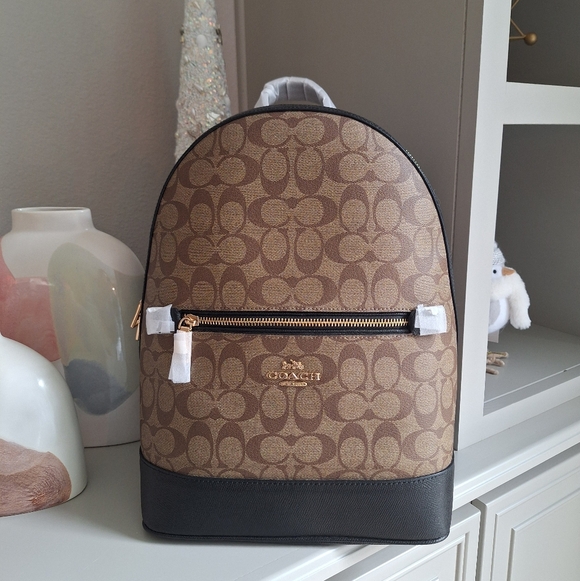 Coach | Bags | Nwt Coach Kenley Backpack In Signature Canvas Khaki ...